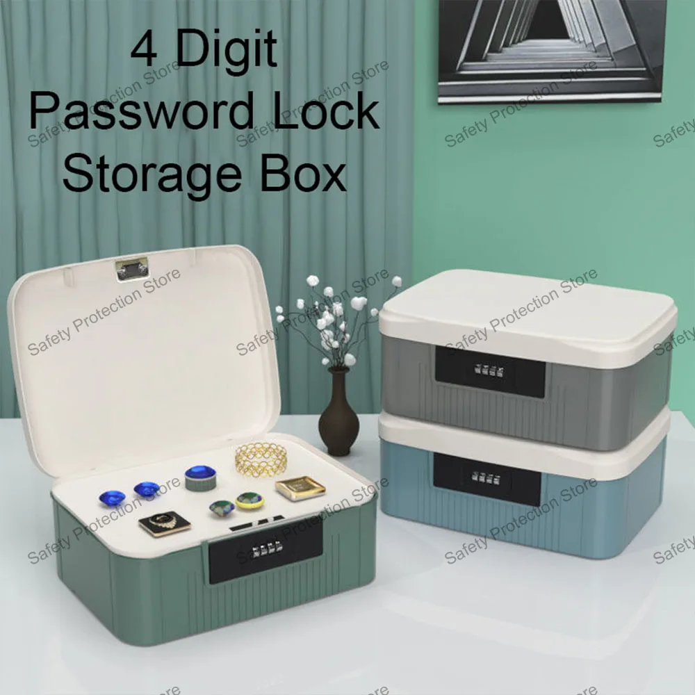 Four-Digit-Password-Lock-Safe-Box-Cash-Jewelry-Privacy-Security-Storage ...