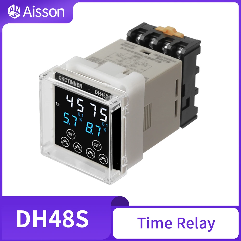 New-DH48S-Digital-Delay-Time-Relay-Precision-Programmable-Cycle-DH48S-S ...