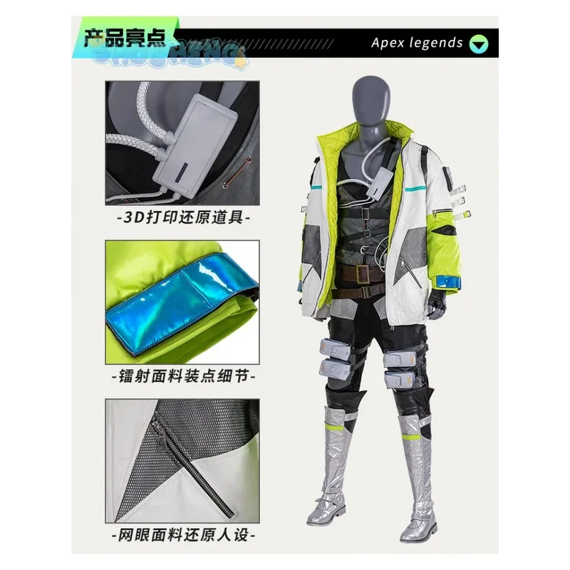 XT8¡Nuevo juego Apex Legends Crypto Tae Joon Park Cosplay zapatos de ...