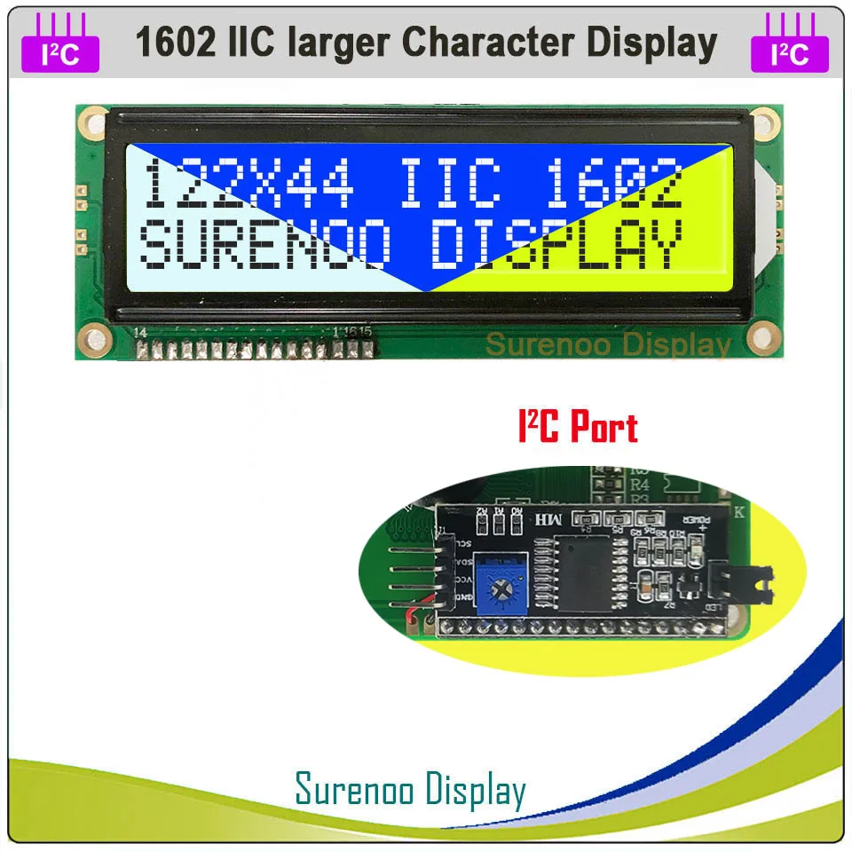 Serial-IIC-I2C-TWI-1602-162-16-2-Larger-Character-LCD-Module-Display ...