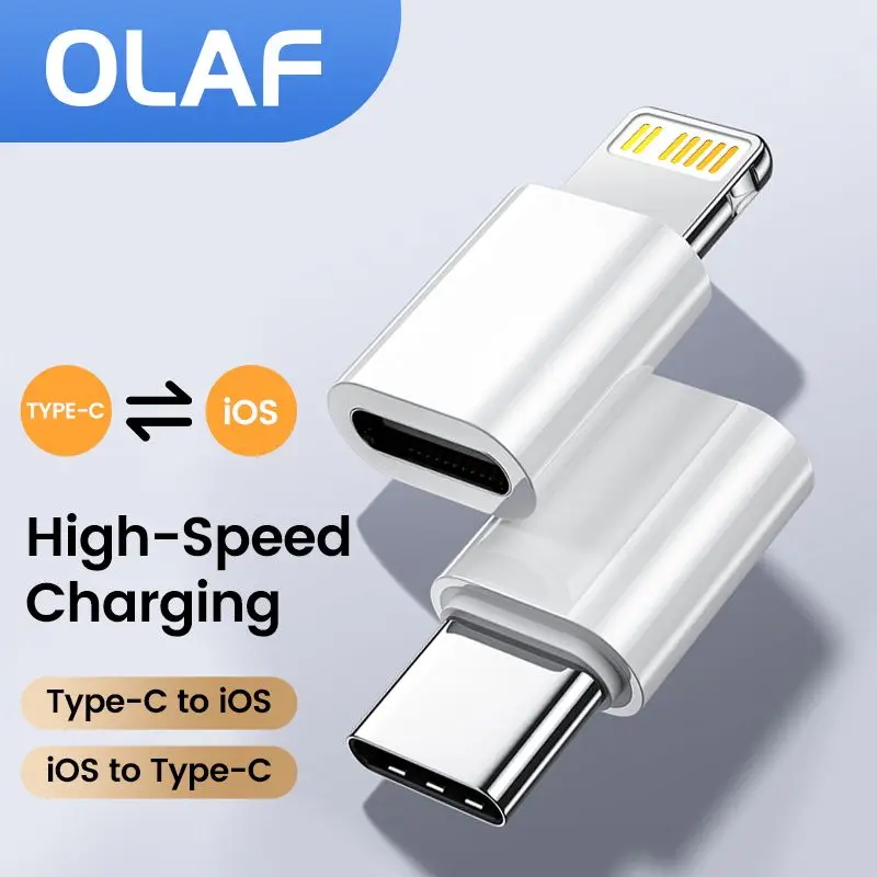 USB-C-Adapter-for-iPhone-Lightning-Male-To-Type-c-Adapter-Female-Fast ...