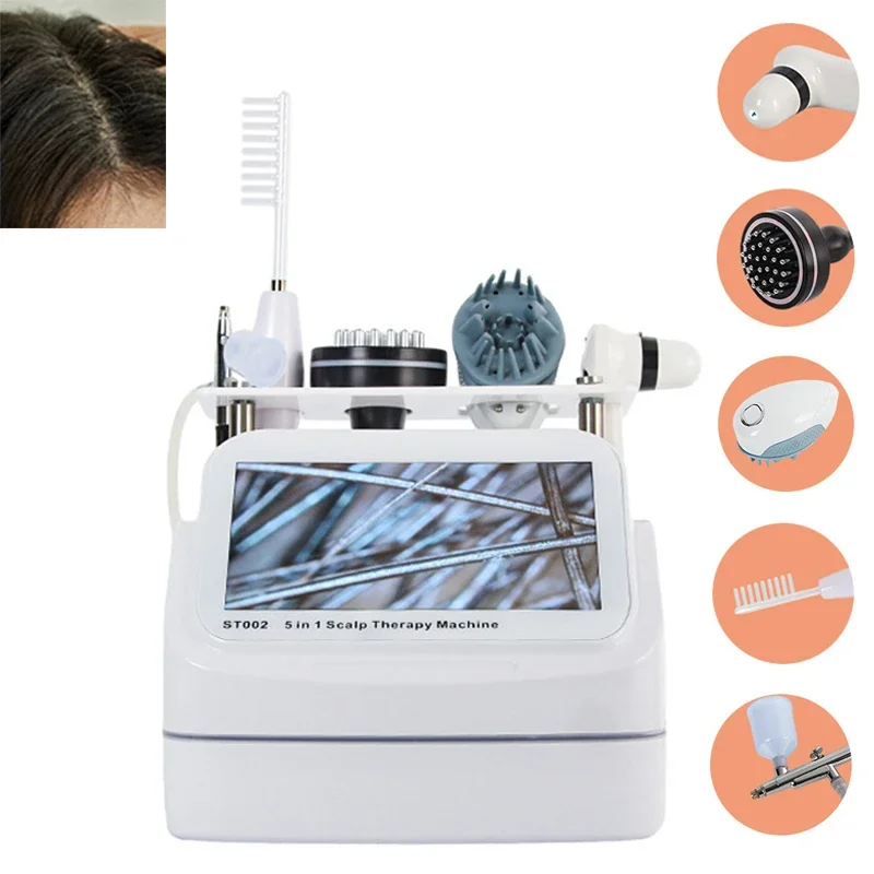 NEW-5-in-1-Hair-Growth-Machine-Scalp-Massage-Devices-Hair-Loss ...