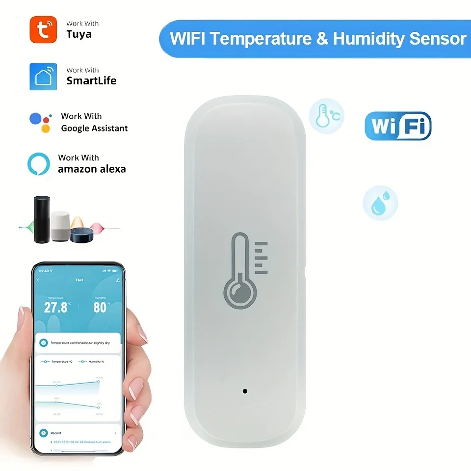 Tuya-WiFi-Temperature-Humidity-Sensor-Home-Connected-Thermometer ...