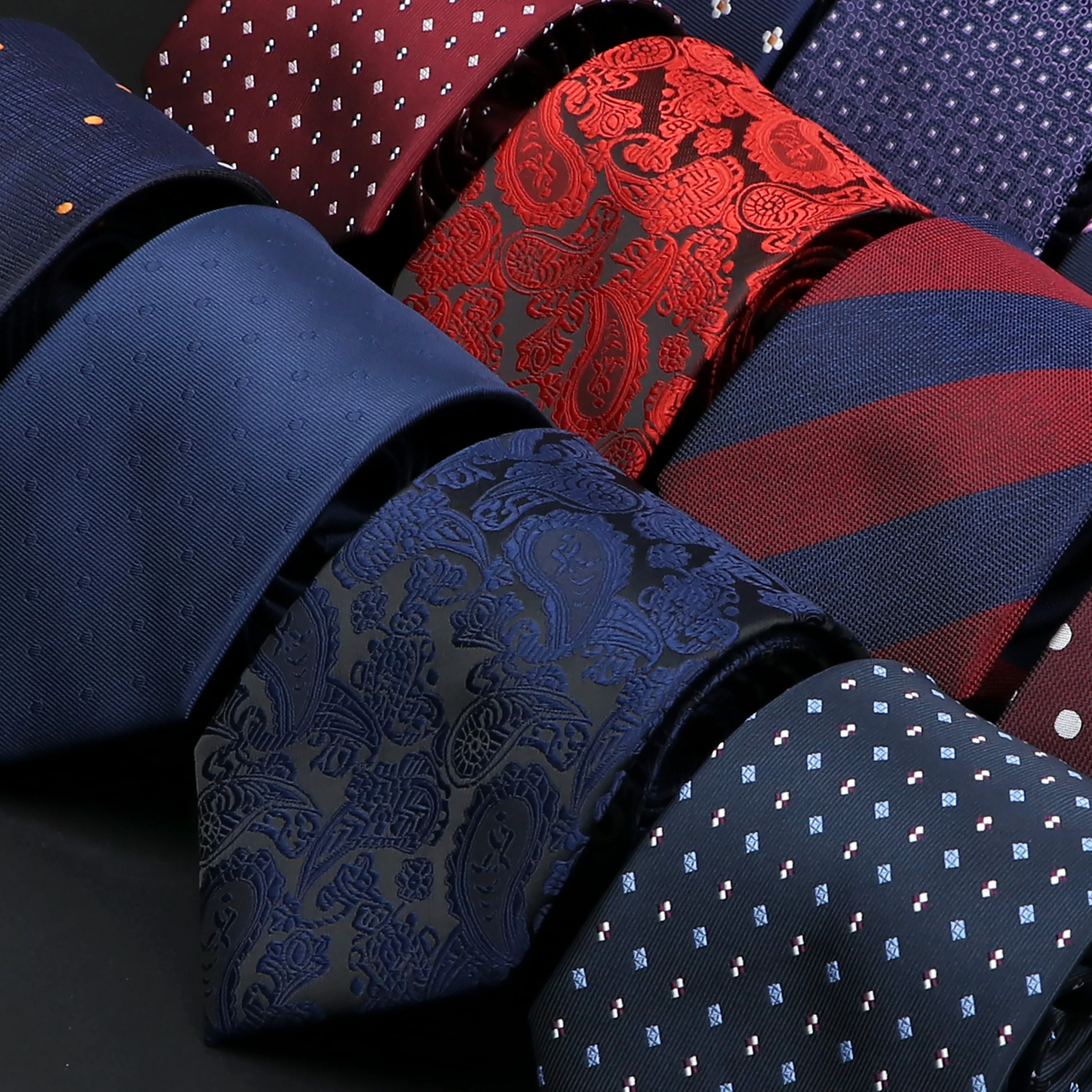 Corbata de moda para hombre, corbata azul de 8cm, corbata clásica a ...