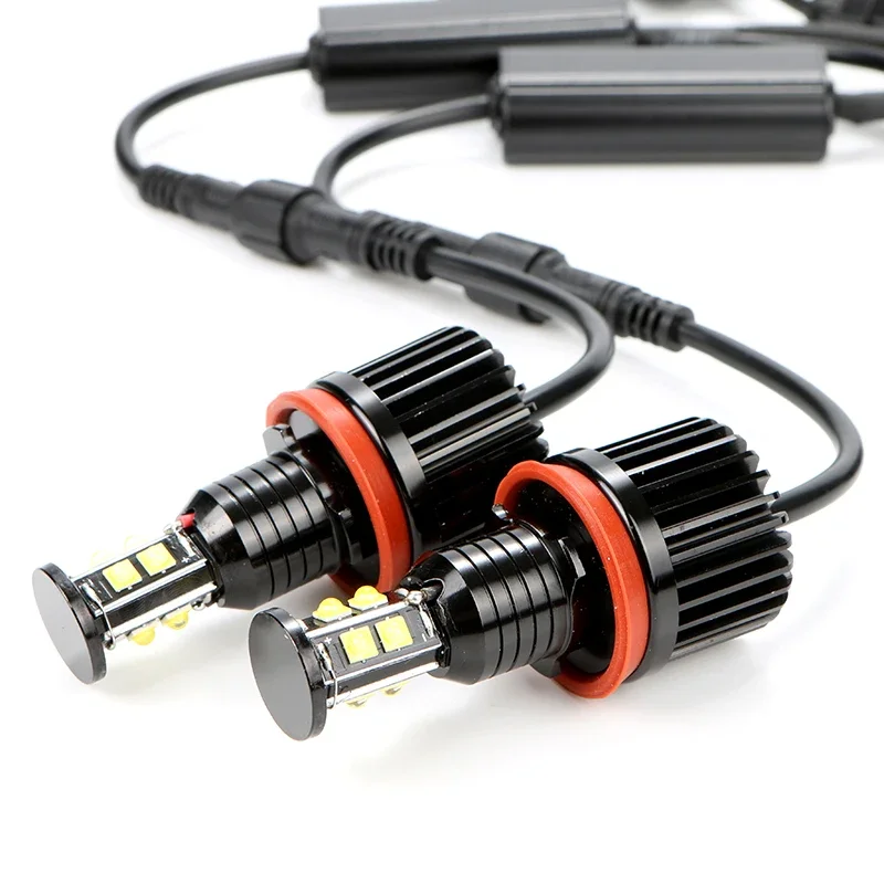 1-Pair-H8-Car-LED-Angel-Eyes-Led-Marker-Lights-Free-Error-120W-6000K ...