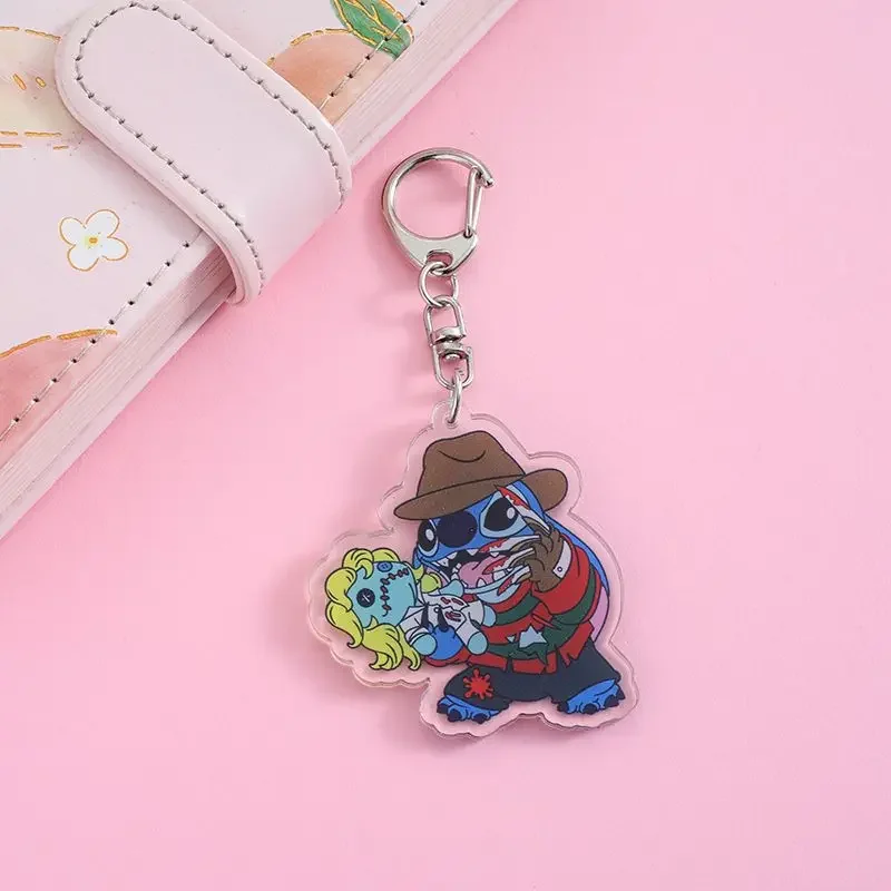 Acrylic-Cartoon-Anime-Pendant-Keychains-Holder-Car-Key-Chain-Key-Ring ...