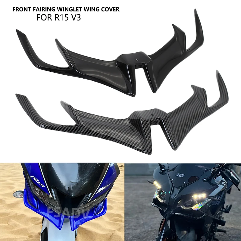 Motorcycle-Front-Fairing-Winglet-Wing-Guard-Cover-For-YAMAHA-R15-V3 ...