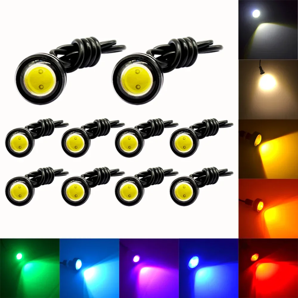 10X-White-Red-Blue-23mm-Eagle-Eye-Daytime-Running-Light-Drl-Backup-Car ...
