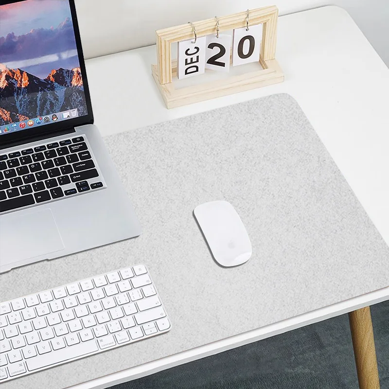 Tapis de souris en feutre de laine pour ordinateur portable,tapis de ...