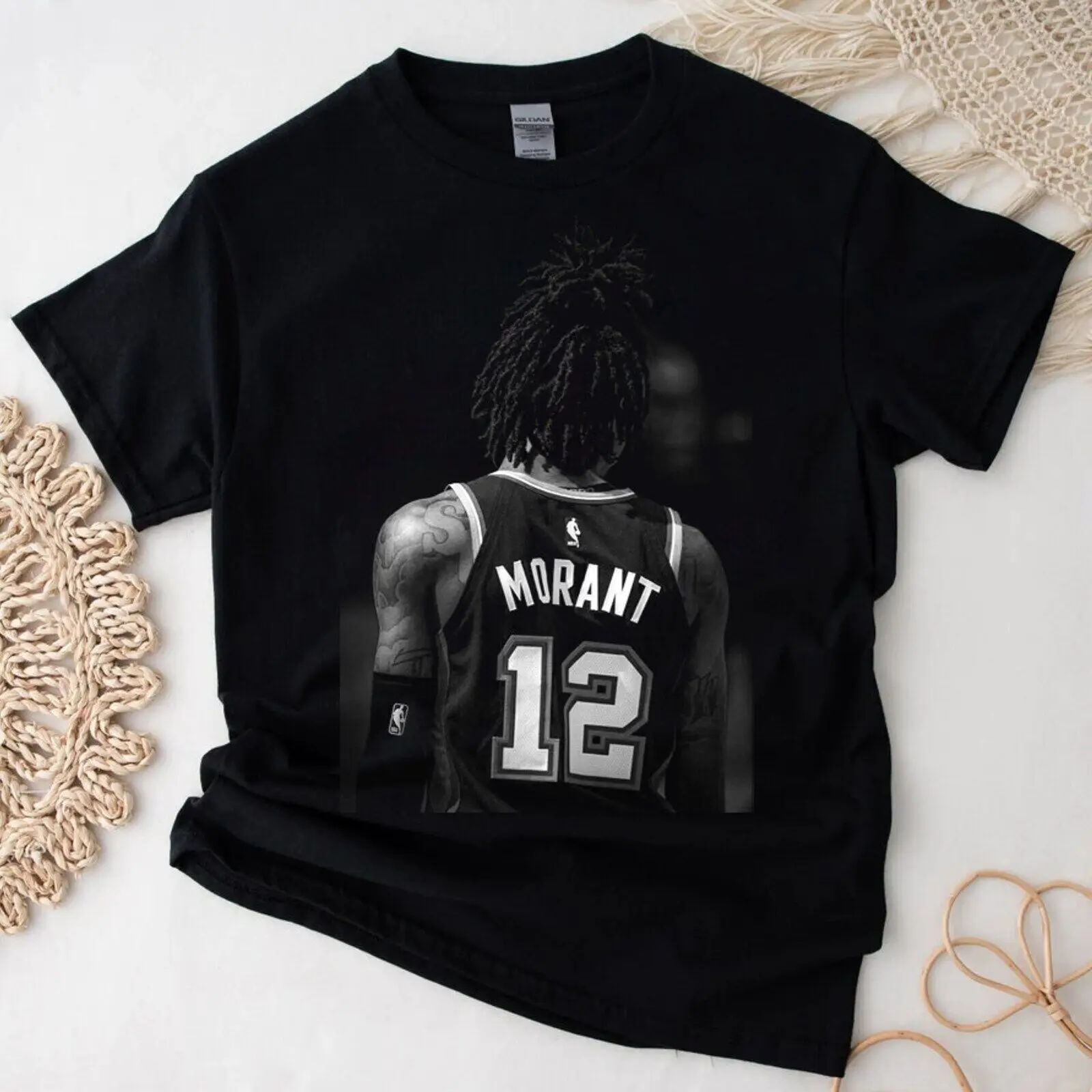 T-shirt Vintage Jamorant 12 Back, Morant Classic Black, Memphis Bask ...
