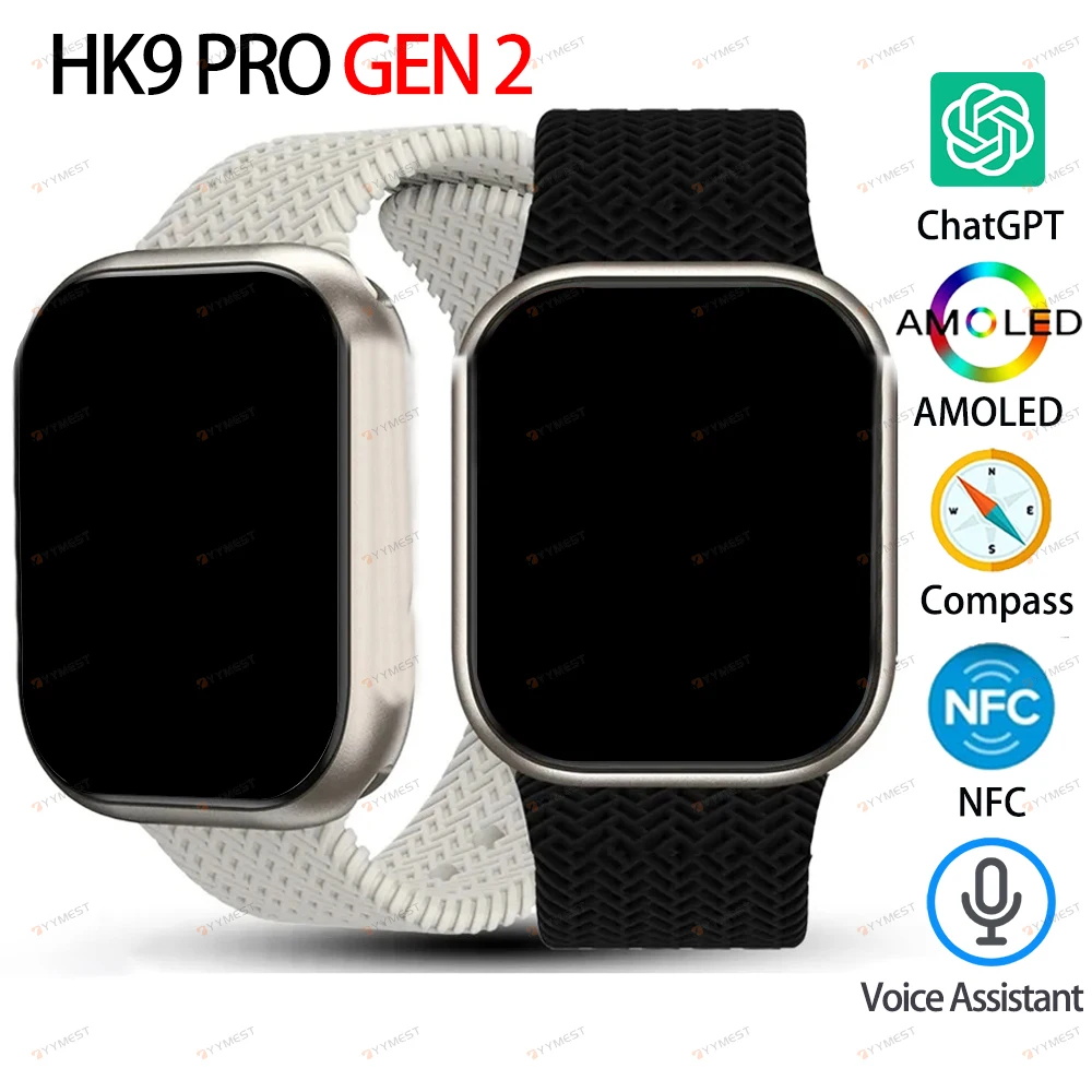 GEN-2-HK9-PRO-Amoled-Smartwatch-para-Homens-e-Mulheres-S-rie-8-Esportes ...