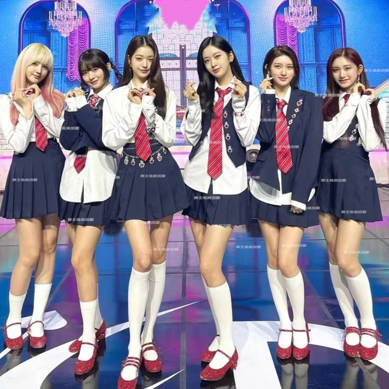 Ive K pop Stage Women Concert Sling Dress Outfits Performance Costume ...