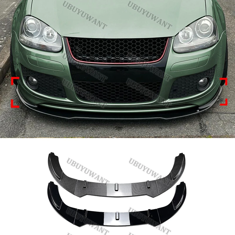 For VW Golf 5 Golf MK5 GTI & Jetta MK5 GLI Front Bumper Lip Spoiler ...