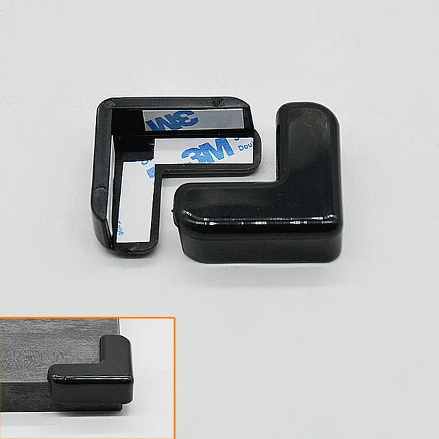 4Pcs/set Baby Safety L Shape Transparent Protector Cover Table Corner ...