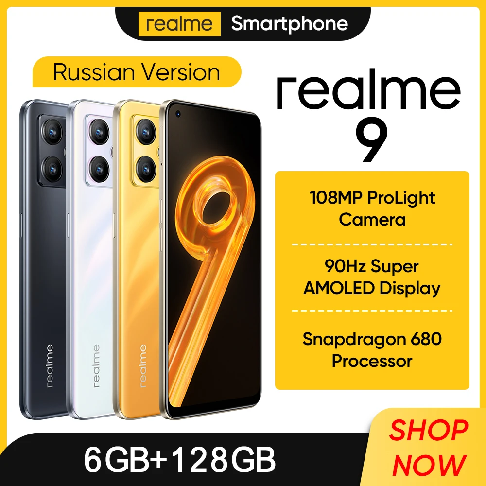 Realme-9-Processador-Snapdragon-680-6GB-128GB-Tela-AMOLED-90Hz-C-mera ...