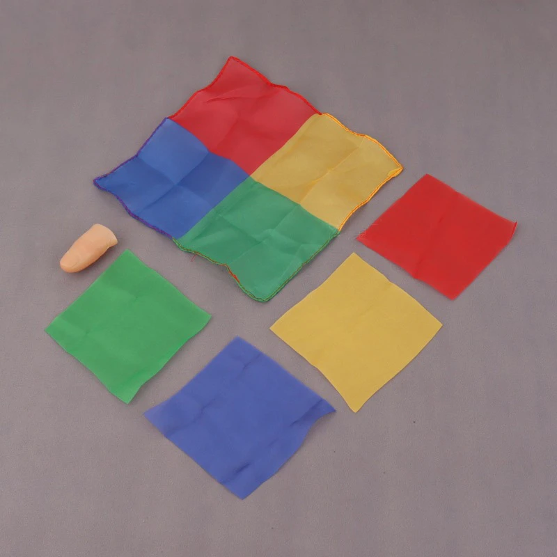 Scarves-Fusion-Magic-Tricks-Four-To-One-Scarf-Silk-Restoring-Close-Up ...