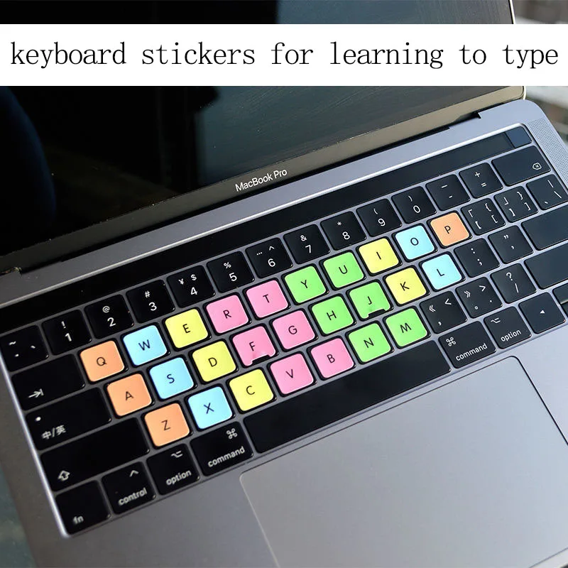 Keyboard Stickers Letter Layout Sticker For Laptop Desktop Pc Practice ...