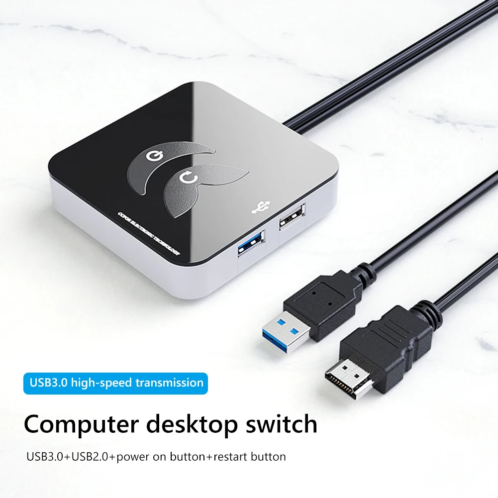 Computador-Desktop-Power-Switch-Button-Dual-USB-Port-Controle-Remoto ...