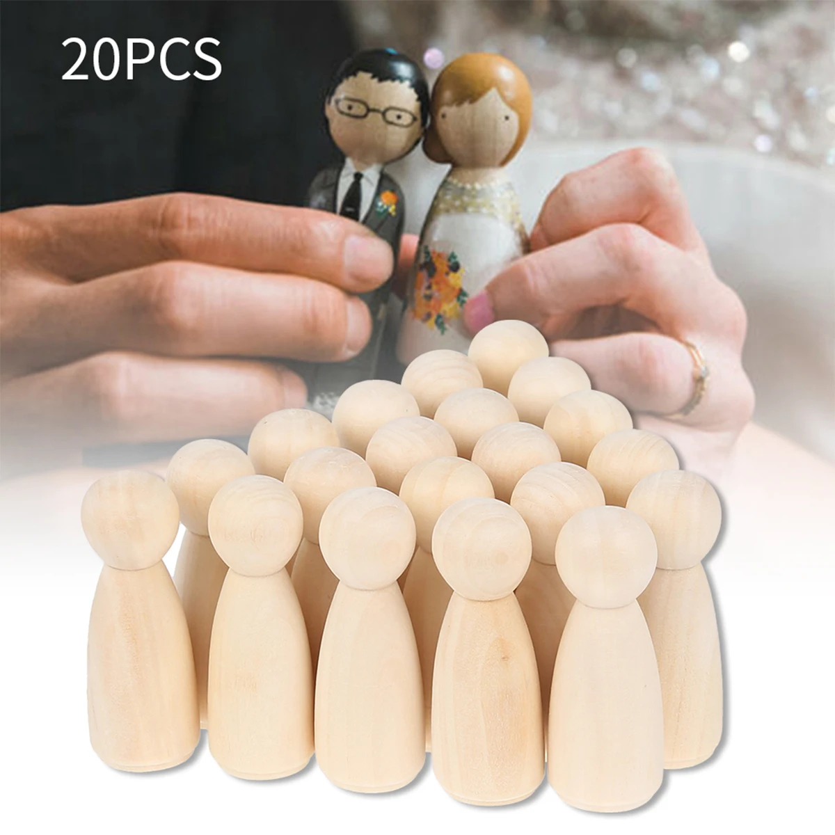 20pcs-Unfinished-Wood-Peg-Dolls-Bodies-Men-Woman-Wood-Family-Dolls-DIY ...