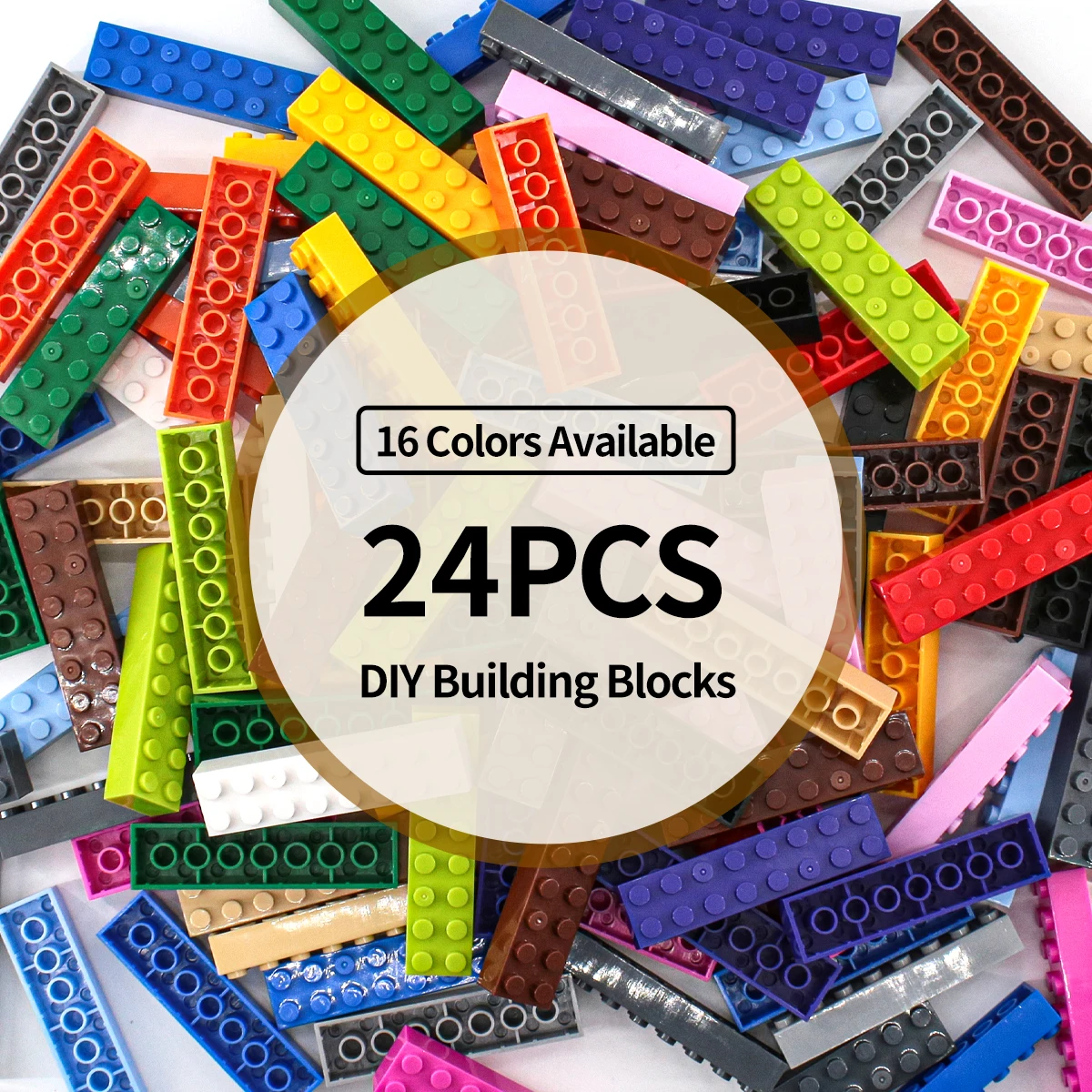 100g 2x8 high brickBuilding Blocks Thick FiguresBricks Dots Educational ...