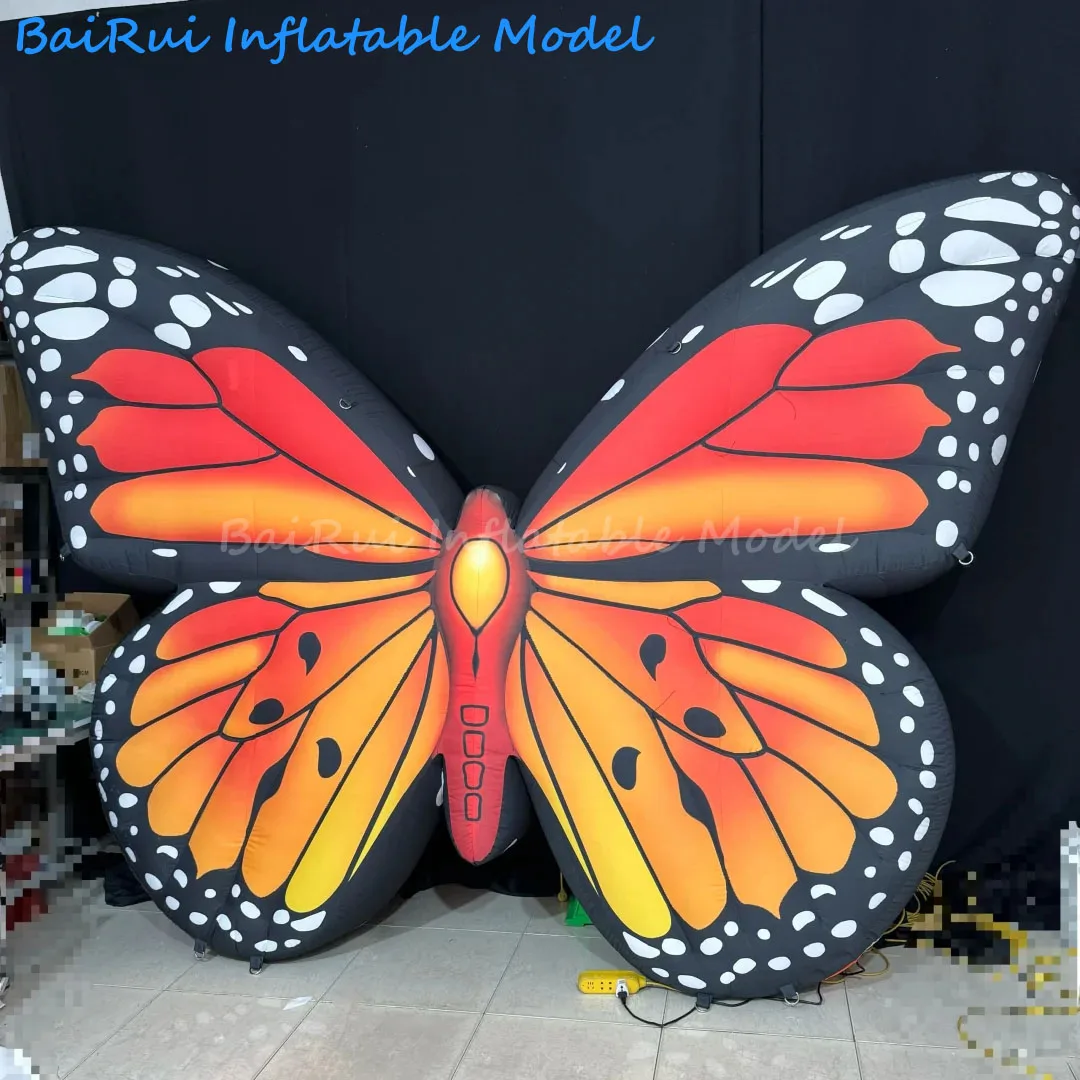 2-5M-Inflatable-Butterfly-Wing-with-White-LED-Light-Air-Blow-Interior ...