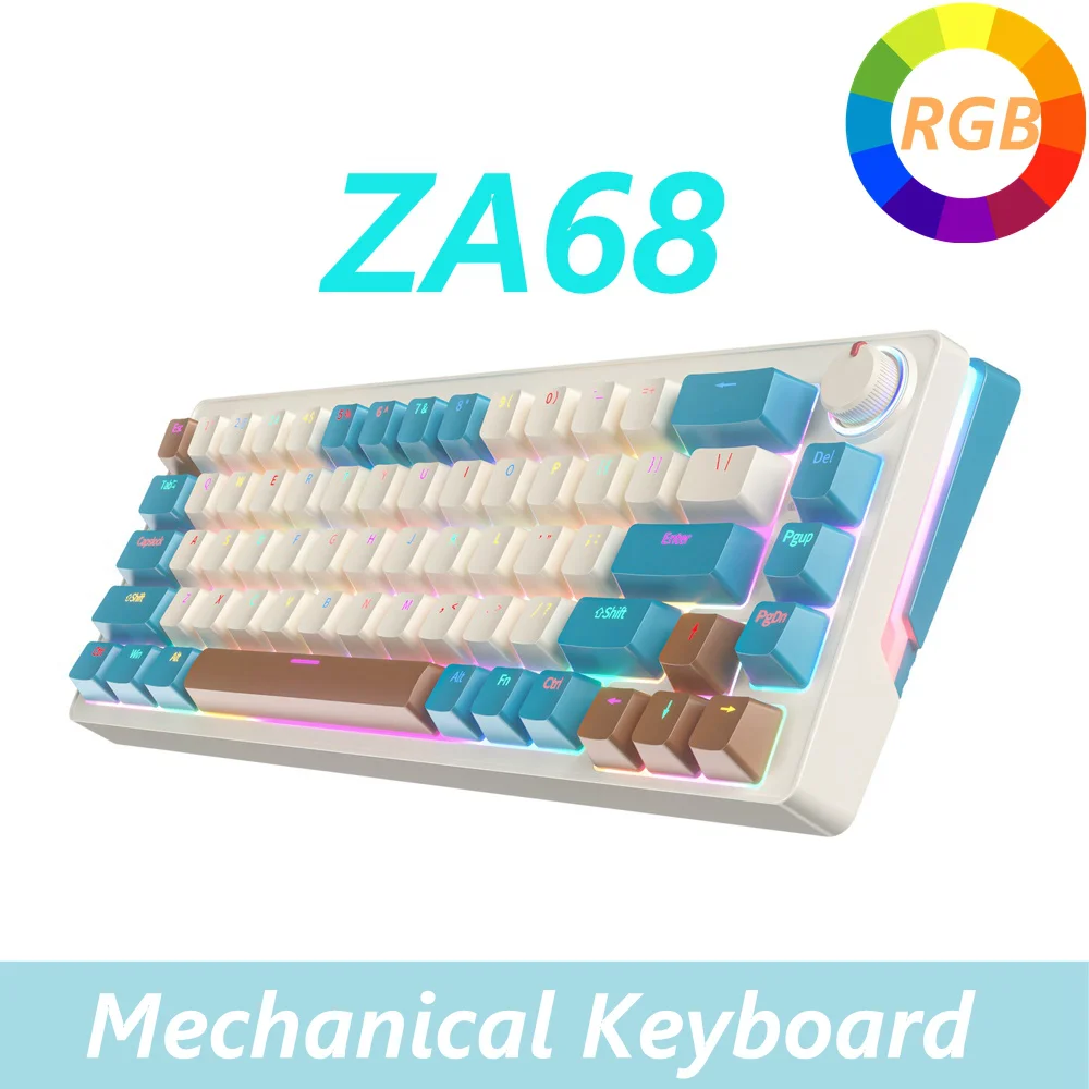 ZA68-Pro-Mechanical-Keyboard-Hot-Swap-RGB-Lighting-Wireless-or-Wired ...