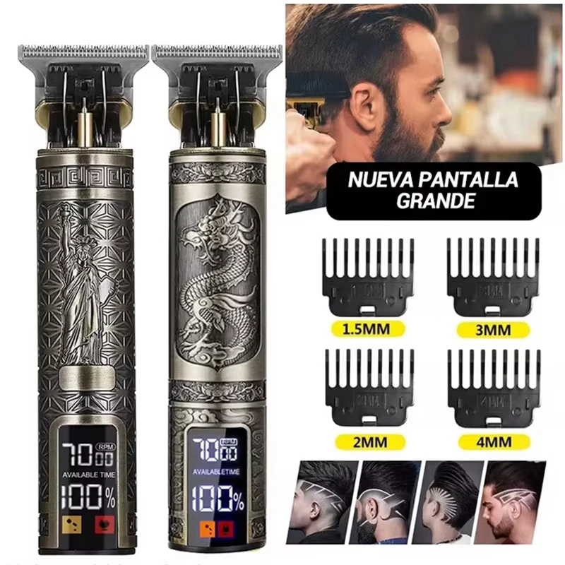 T9 Hair Clipper Electric Magic Fader Professional Engraving Clippers ...