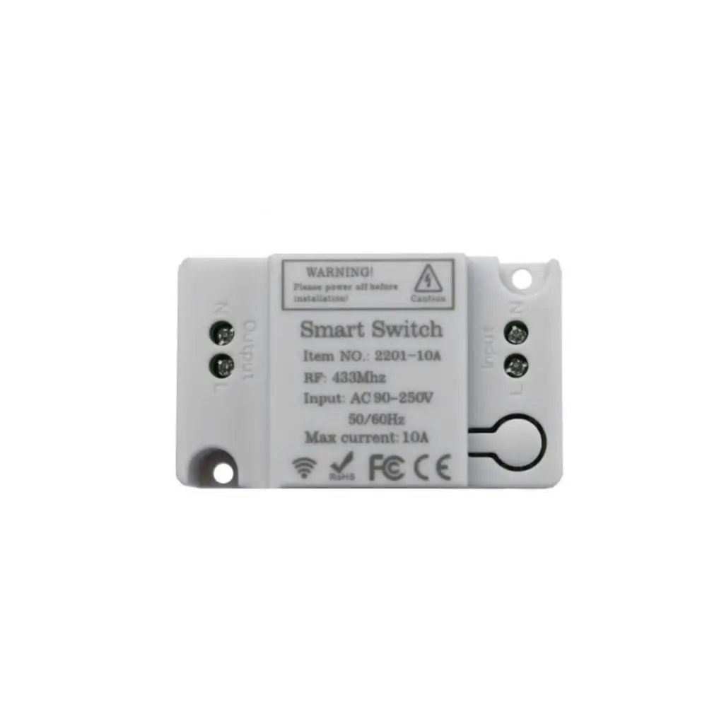 433MHz-Wireless-Remote-Control-Light-Switch-10A-Relay-Controller-Mini ...