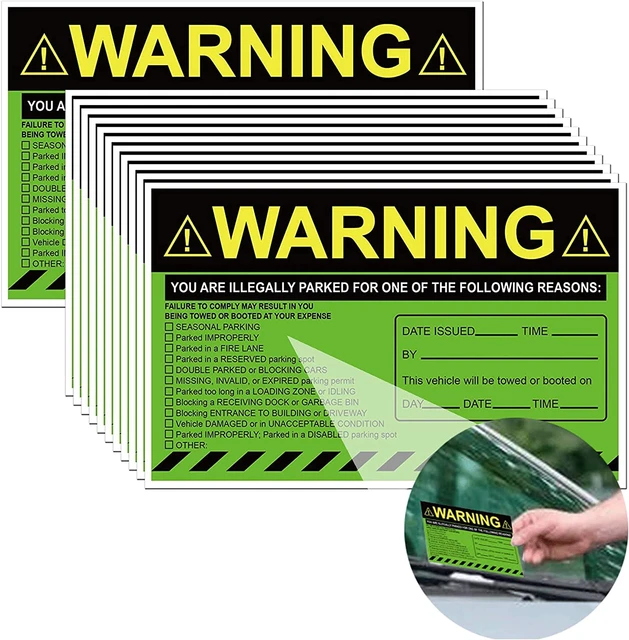 Warning Stickers For Cars