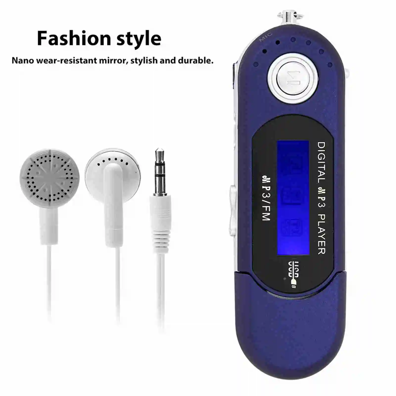 Portable-Music-MP3-USB-Player-with-LCD-Screen-Voice-Memory-Card-Black ...