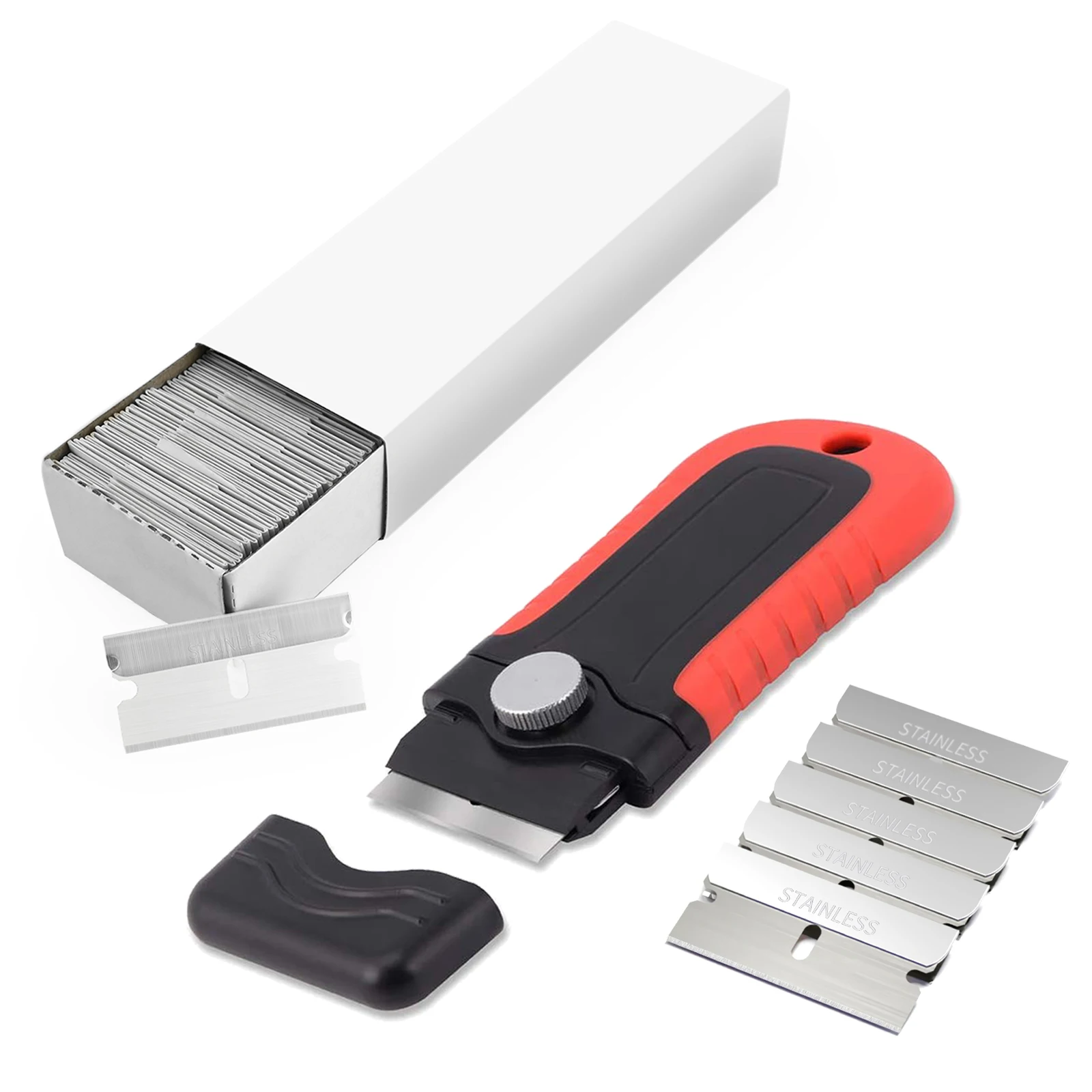 EHDIS Sticker Cleaning Scraper With Stainless Steel Razor Blade Window ...