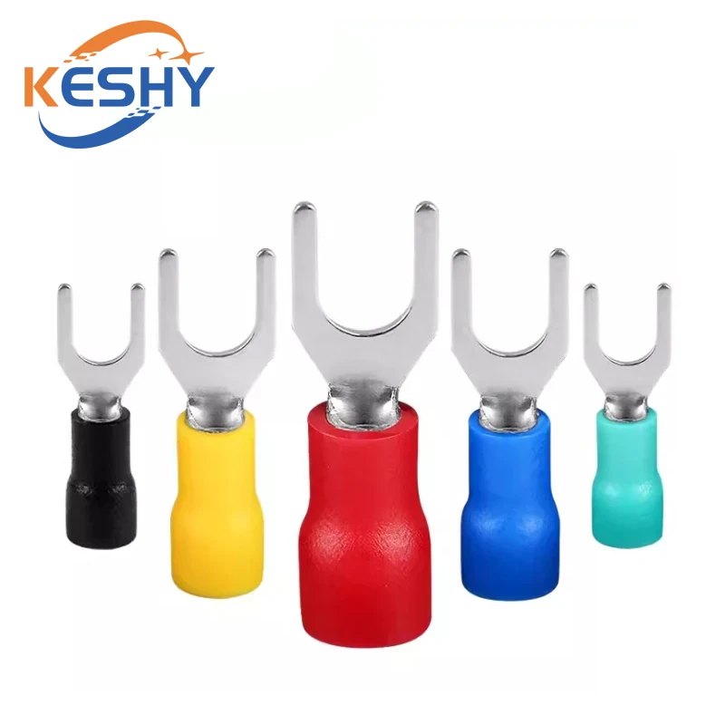 20PCS SV1.25 SV2 Wire Spring Terminal U Y Shape SV Type Fork Insulate ...
