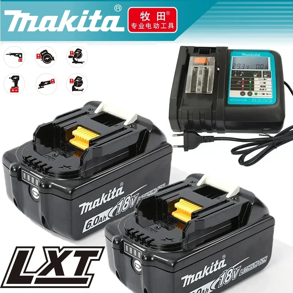 Original-Makita-Chave-de-fenda-e-carregador-18V-baterias-de-substitui-o-BL1860-BL1850B-BL1850 ...