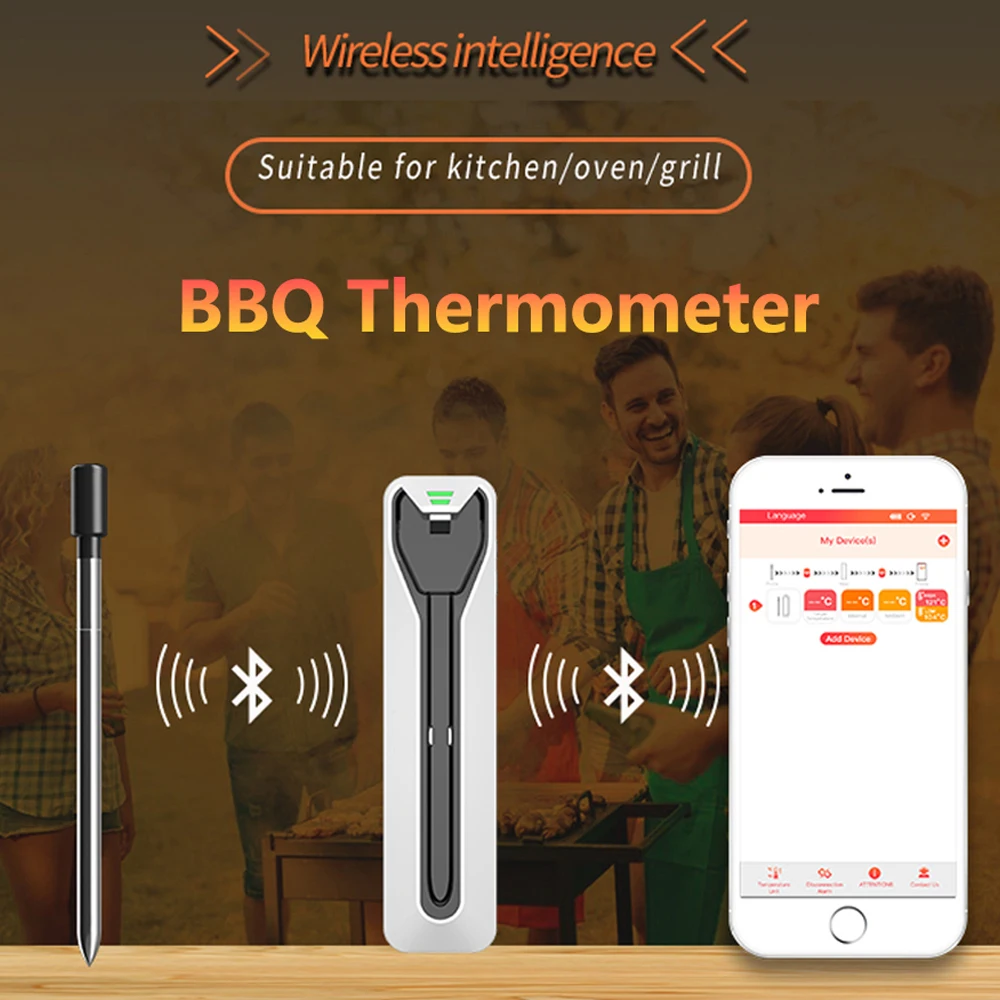 Wireless-Oven-Thermometer-Built-in-Amplifier-Bluetooth-Probes-100M ...