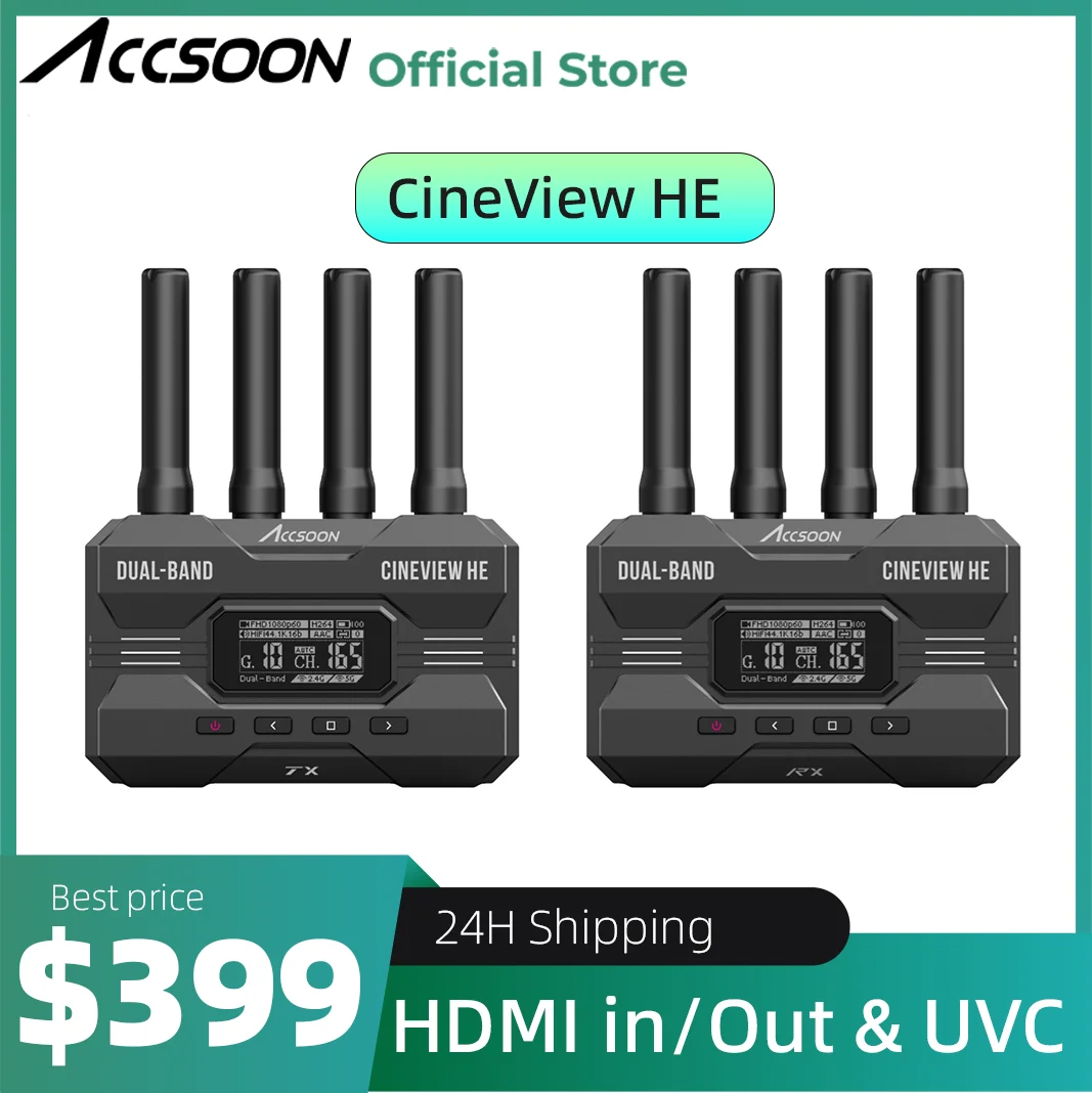 Acsoon-Transmissor-e-receptor-de-v-deo-HDMI-sem-fio-CineView-HE-suporte ...