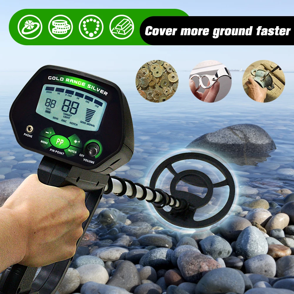 High Accuracy Professional MD-4090 Underground Metal Detector LCD Metal ...