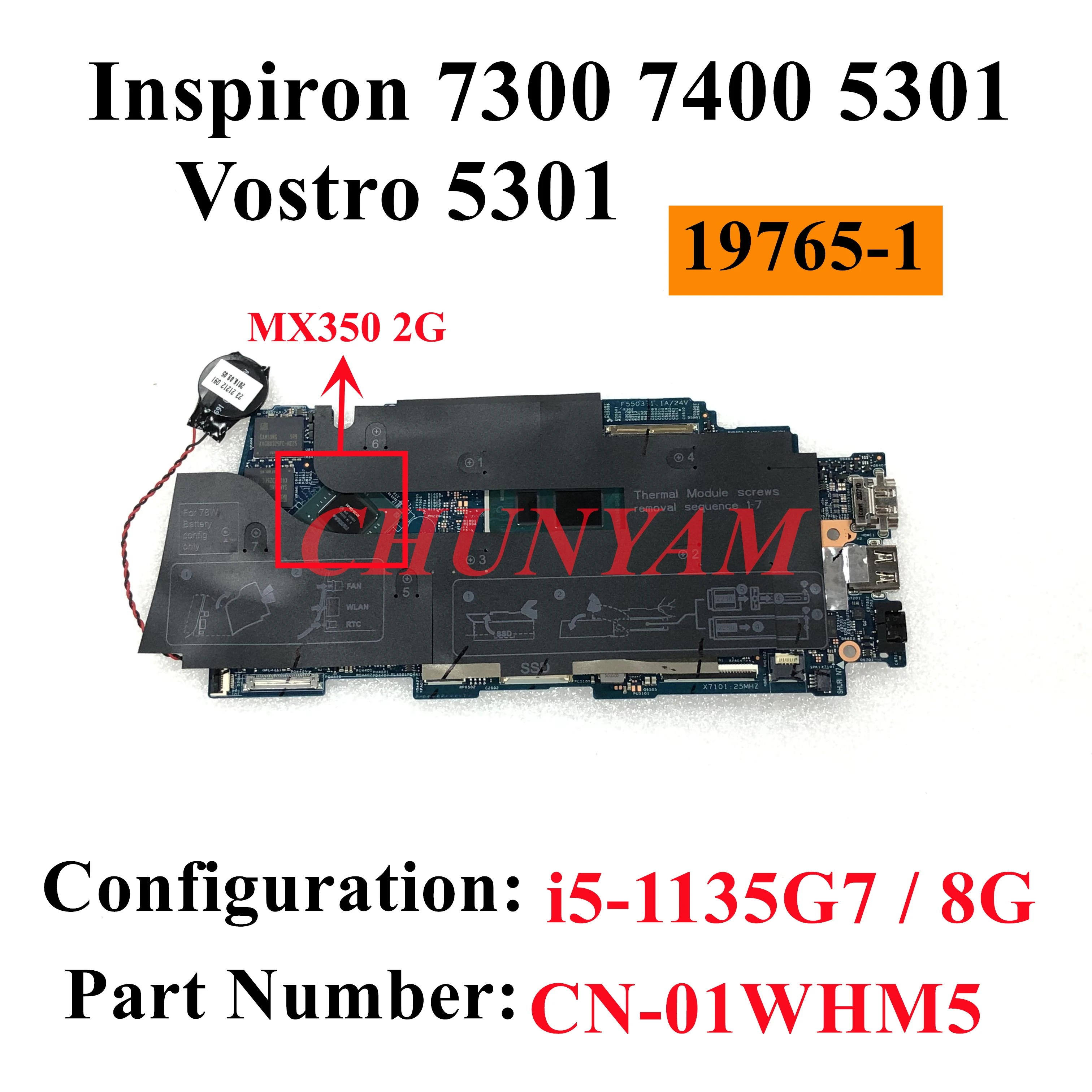 19765-1-i5-1135G7-For-Dell-Inspiron-7400-7300-5301-Vostro-5301-Laptop ...