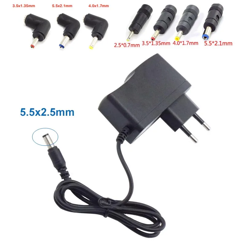 5V 2A Power Supply Adapter Charger EU Plug 5.5x2.1mm 3.5x1.35mm ...