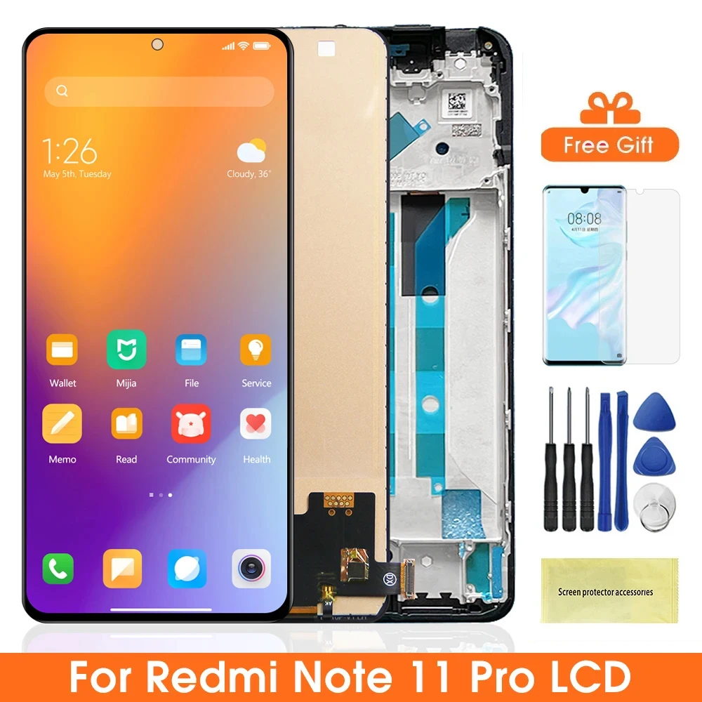 tft-Screen-for-Xiaomi-Redmi-Note-11-Pro-2201116TG-2201116T-Icd-Display ...