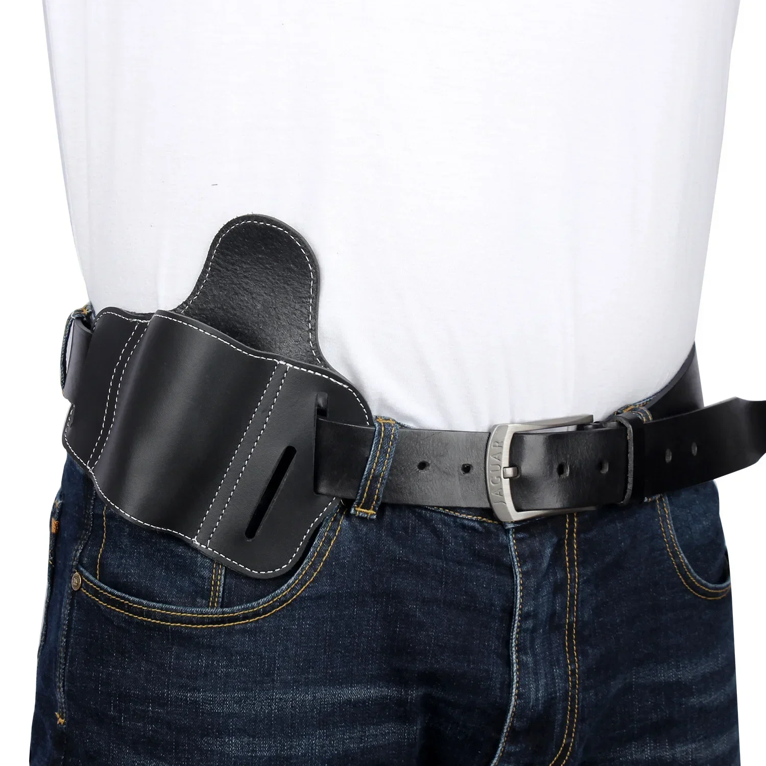 Hunting-Leather-Gun-Holster-Tactical-Waist-m1911-Scorpion-Quick-draw ...