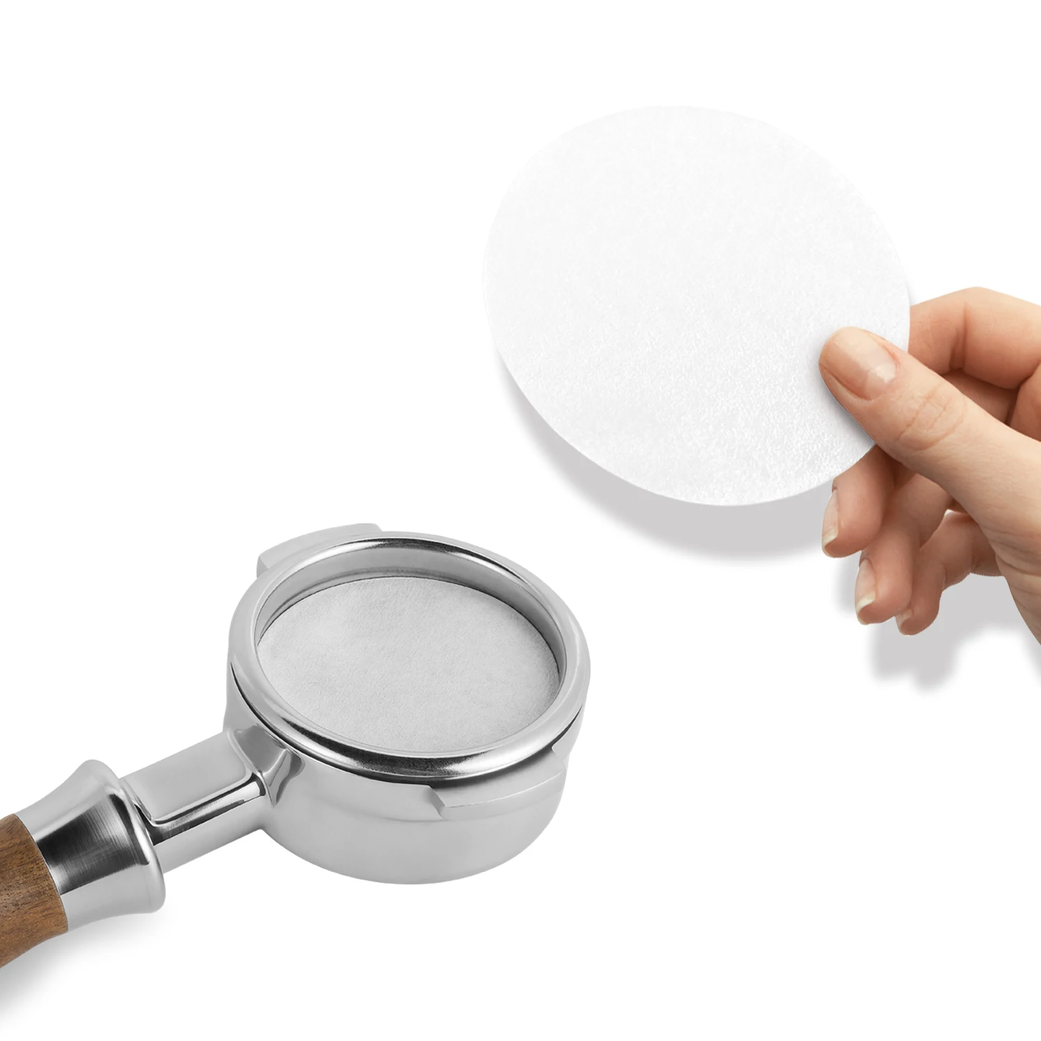 Round-Disposable-Coffee-Paper-Filters-100-Pieces-Espresso-Maker-Filter ...