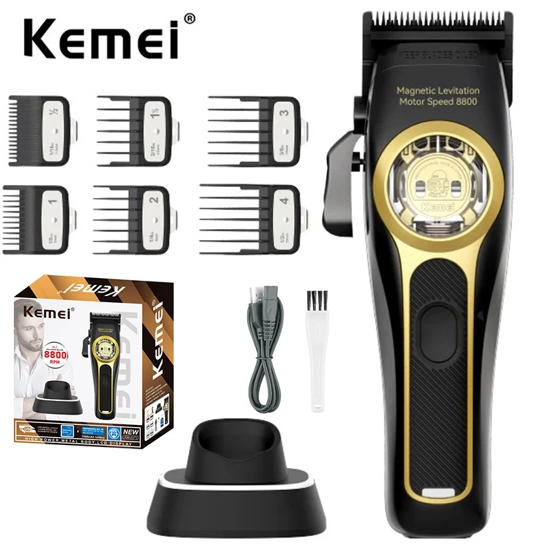 Kemei-2373-Barber-Fade-Hair-Clippers-Professional-Cordless-Hair-Trimmer-Electric-Men-Hair ...