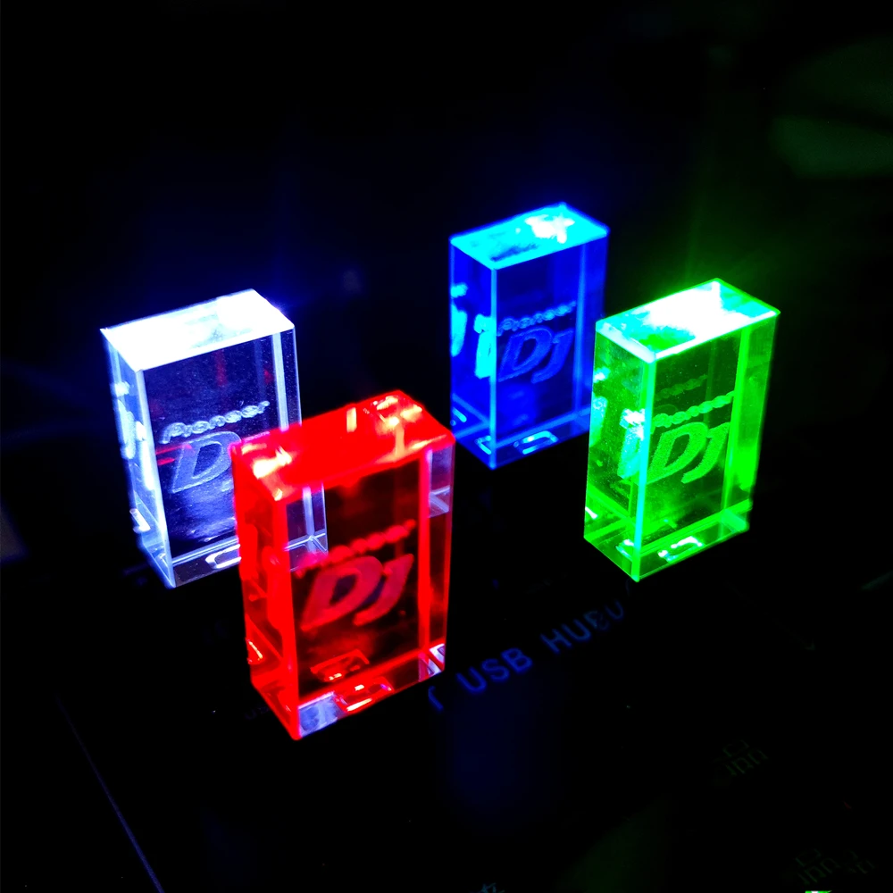 2023 New Colorful LED light DJ premium USB 3.1 High speed Silver ...