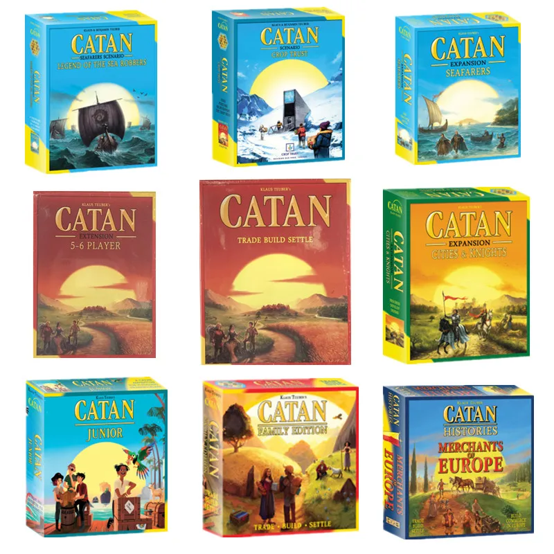 Board-Games-Classic-Oracle-Dobble-Catan-Series-7-Wonders-Family-Friends ...