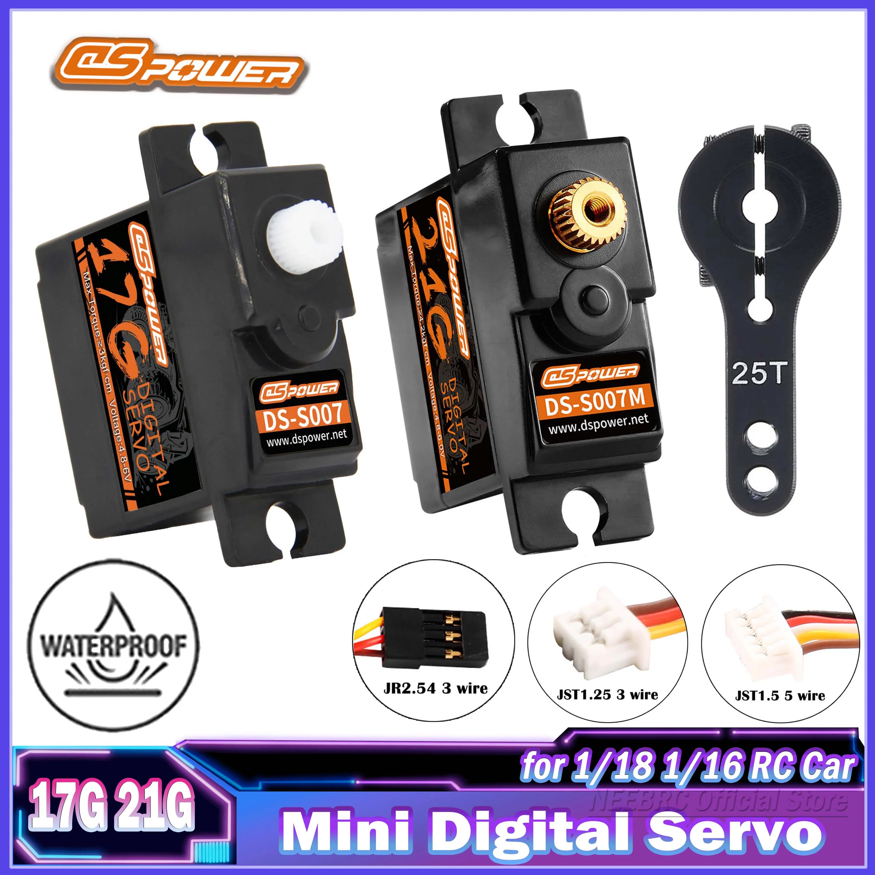DSPOWER-17g-21g-Mini-Digital-Servo-Plastic-Metal-Gear-for-1-18-1-16 ...