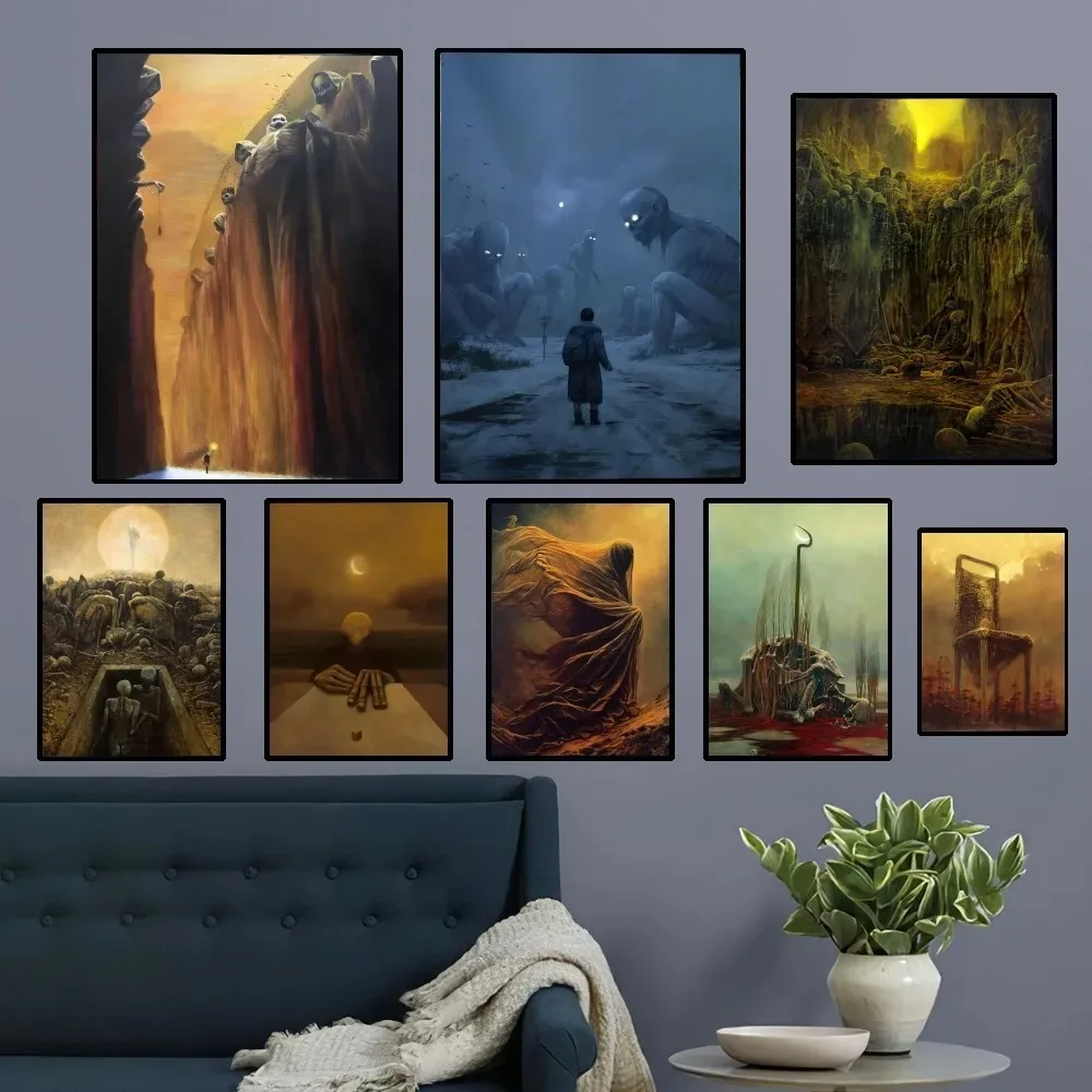 Dystopian Surrealism in Interior Design: How Zdzisław Beksiński’s Art ...