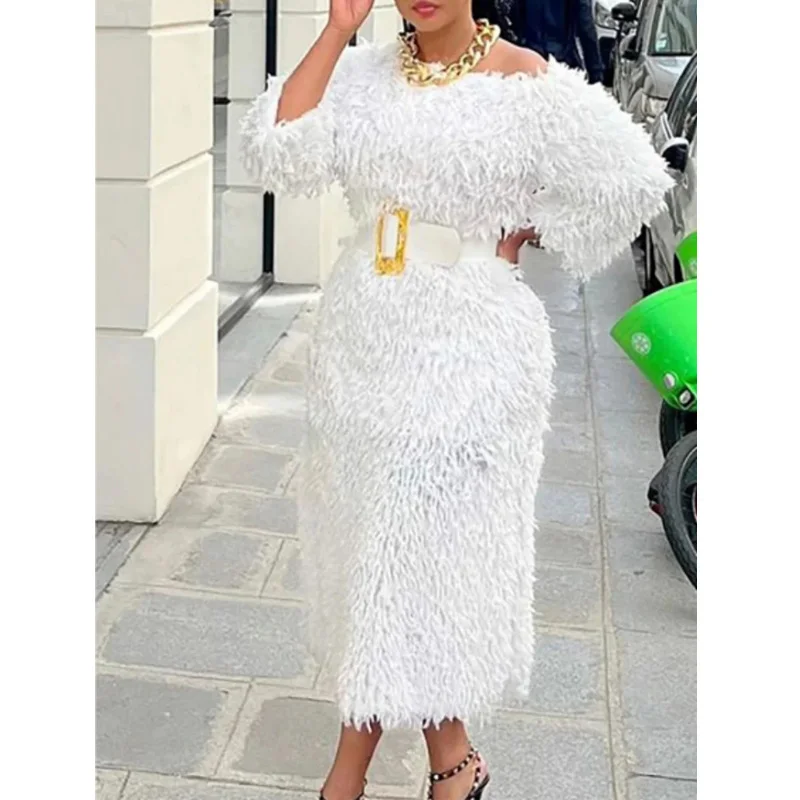 2024-New-Fashion-Women-White-Faux-Fur-Dresses-3-4-Sleeves-Tassel-Elegant-Fluffy-Midi-Dress.jpg