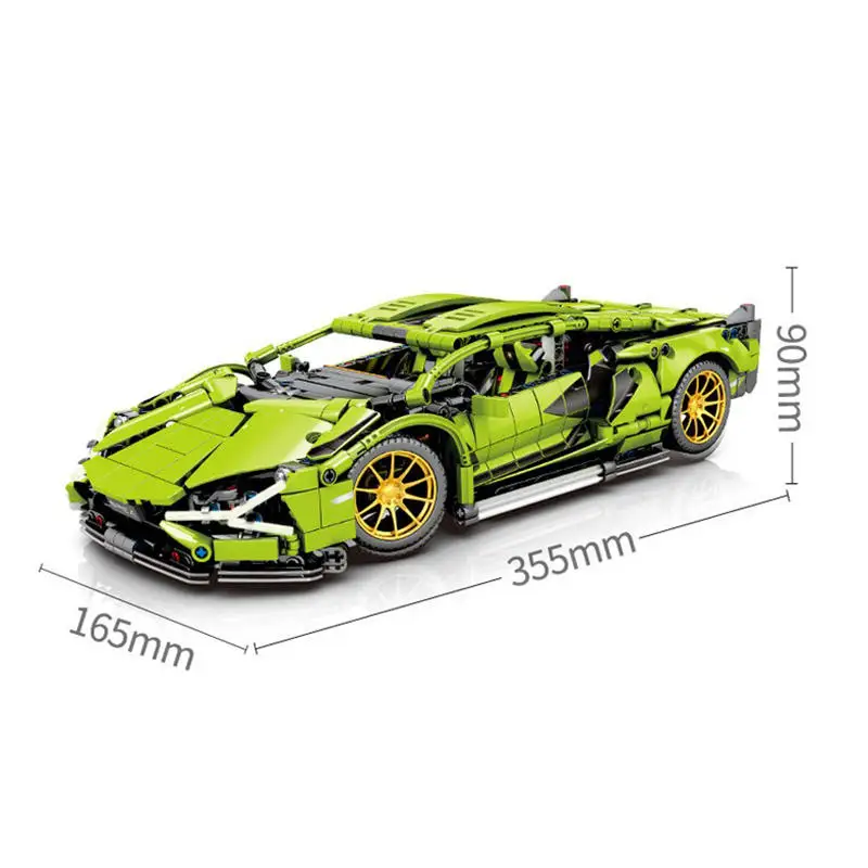Sembo-8600-Technic-Green-Lamborghining-Speed-Super-Racing-Car-Bricks ...