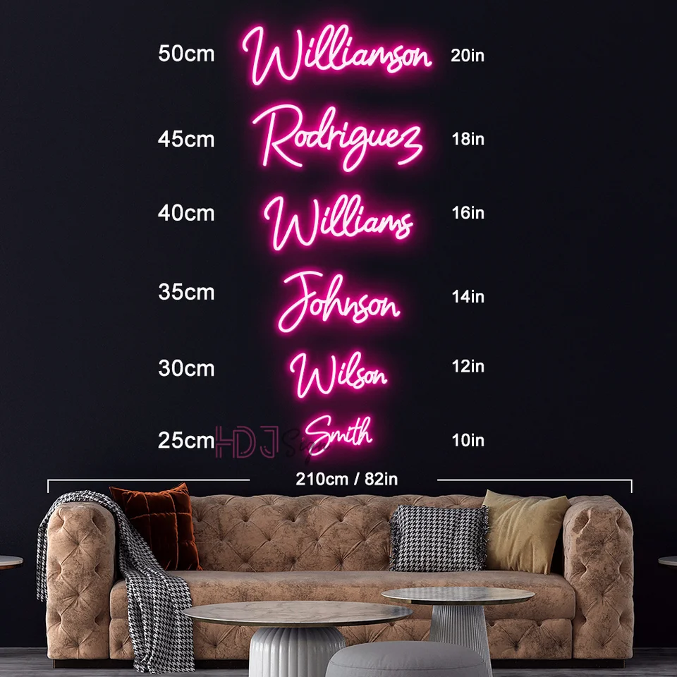 Wall Decoration Custom Name Neon Signs,personalized Neon Sign,christmas ...