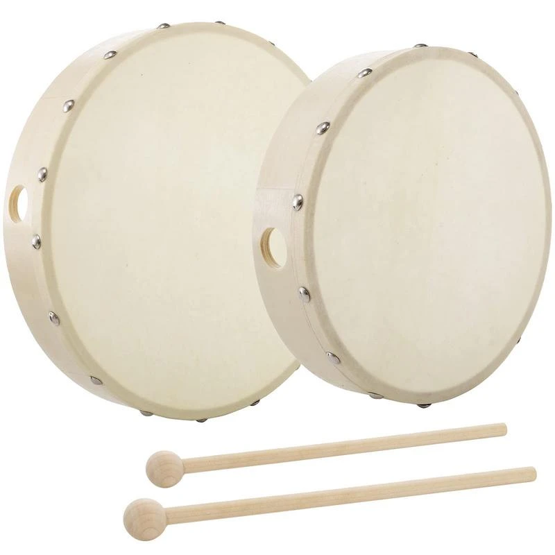 Hand Drum 10 Inch And Inch Hand Drum Wood Drum Set Musical Instrument ...